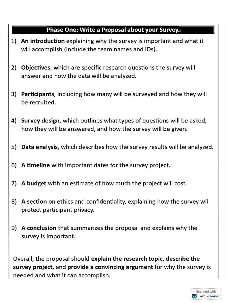 Survey Project | PDF