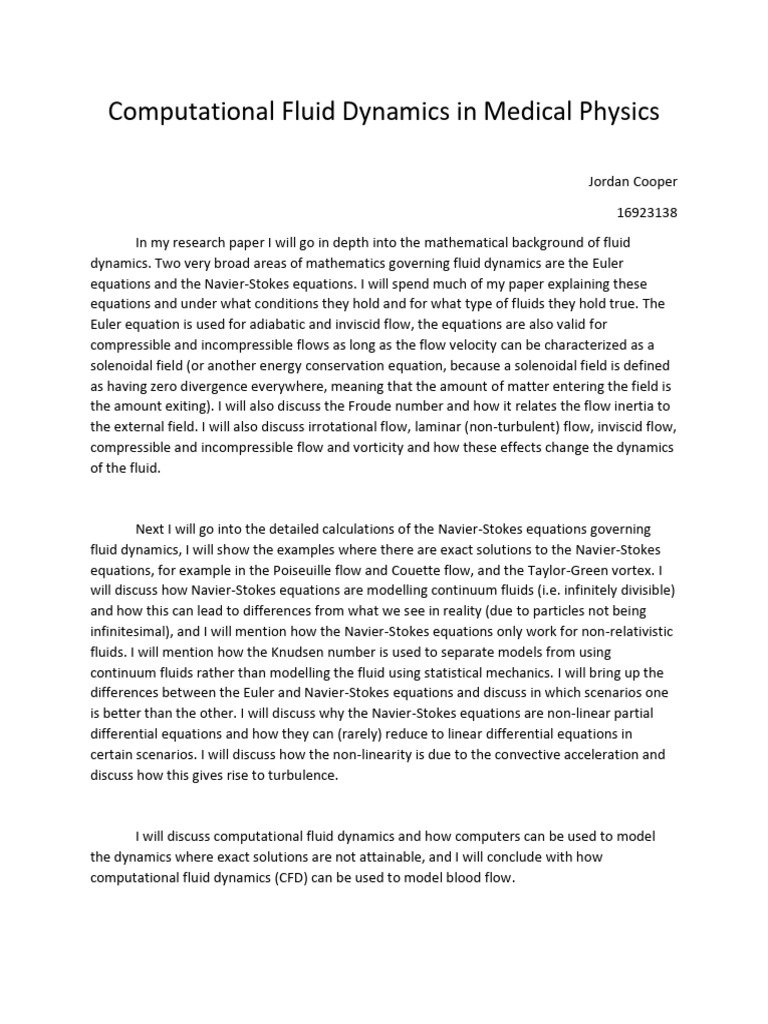 CFD Navier-Stokes Equations | PDF | Navier–Stokes Equations | Fluid Dynamics