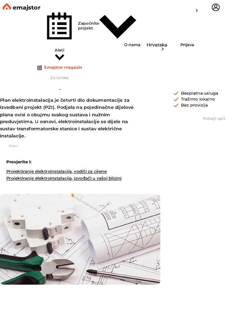 Plan I Nacrt Elektroinstalacija I Električne Opreme | PDF