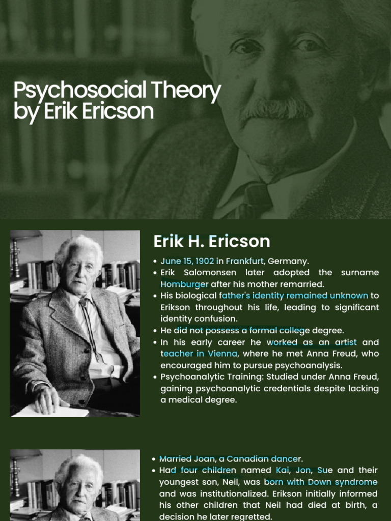 Psychosocial Theory by Eric Erikson PDF | PDF | Psychology | Behavioural Sciences