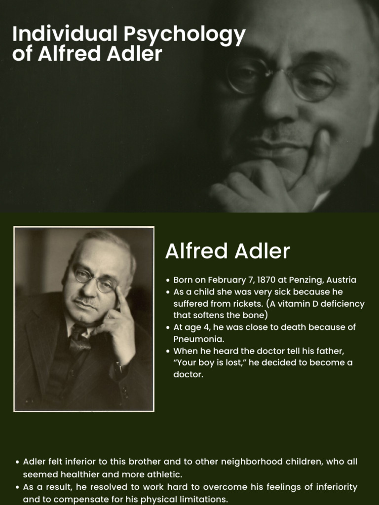 Individual Psychology by Alfred Adler | PDF | Sibling | Dream