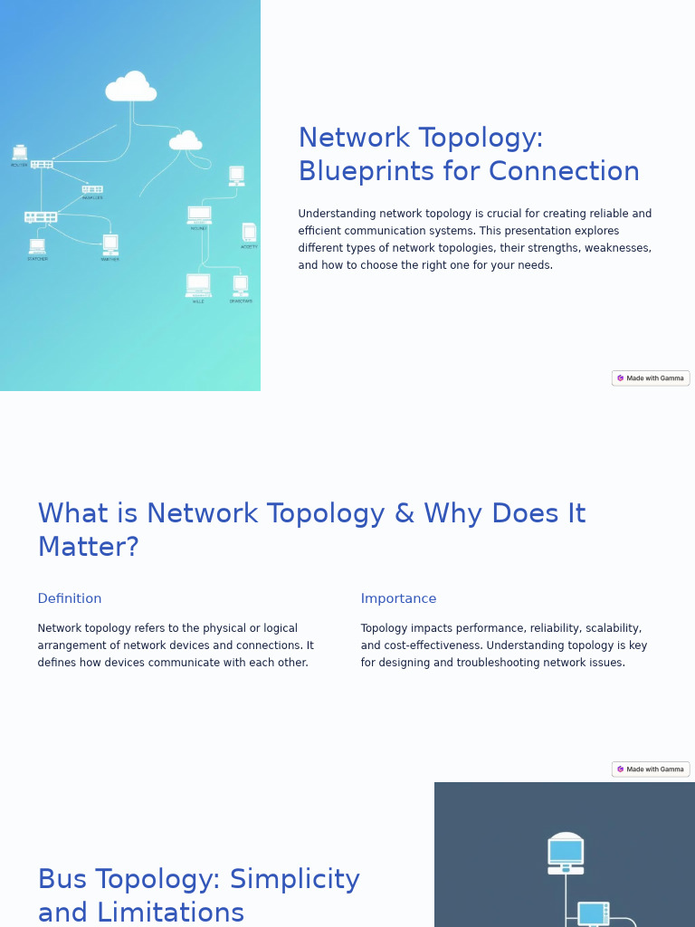 Network Topology Blueprints For Connection | PDF | Network Topology ...