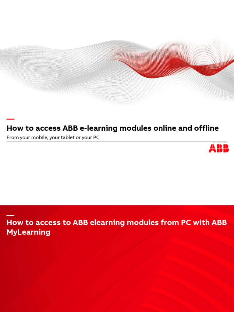 ABB MyLearning Quick Start v2 | PDF | Mobile App | Tablet Computer