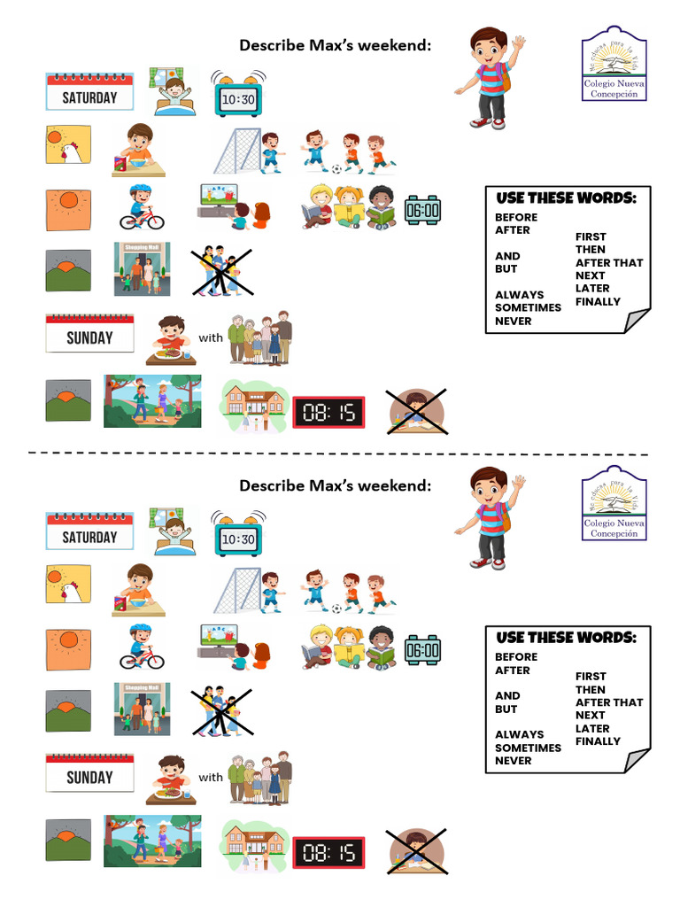 Describe Max's Weekend | PDF