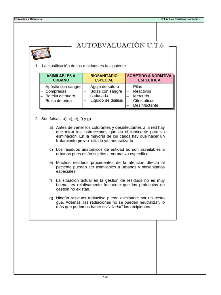 Solución Autoevaluación UT6 | PDF