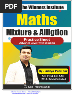 Mixture and Alligation CAT PYQs Questions | PDF | Ratio | Chemistry