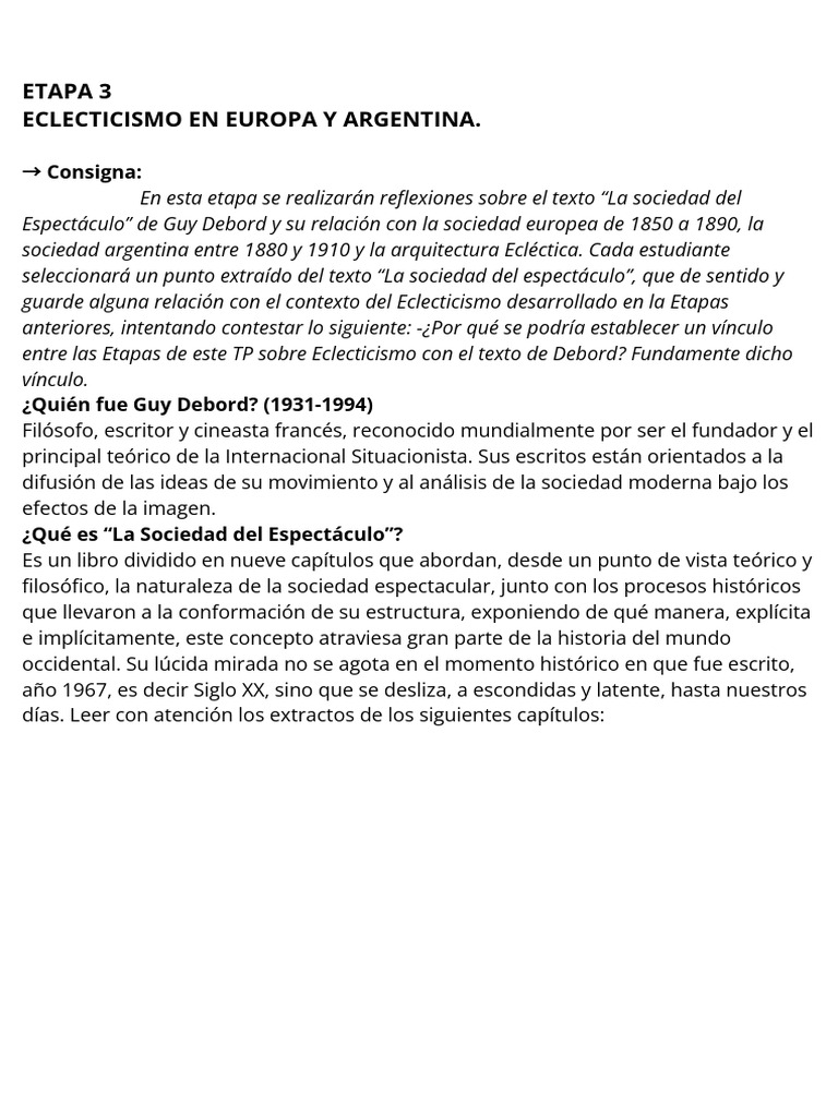 Eclecticismo Etapa 3 | PDF | Ideologías | Sociedad