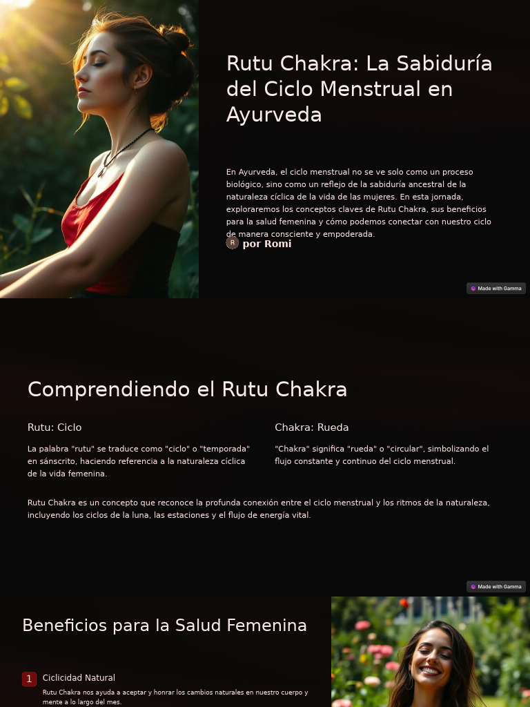 Rutu Chakra La Sabiduria Del Ciclo Menstrual en Ayurveda | PDF ...