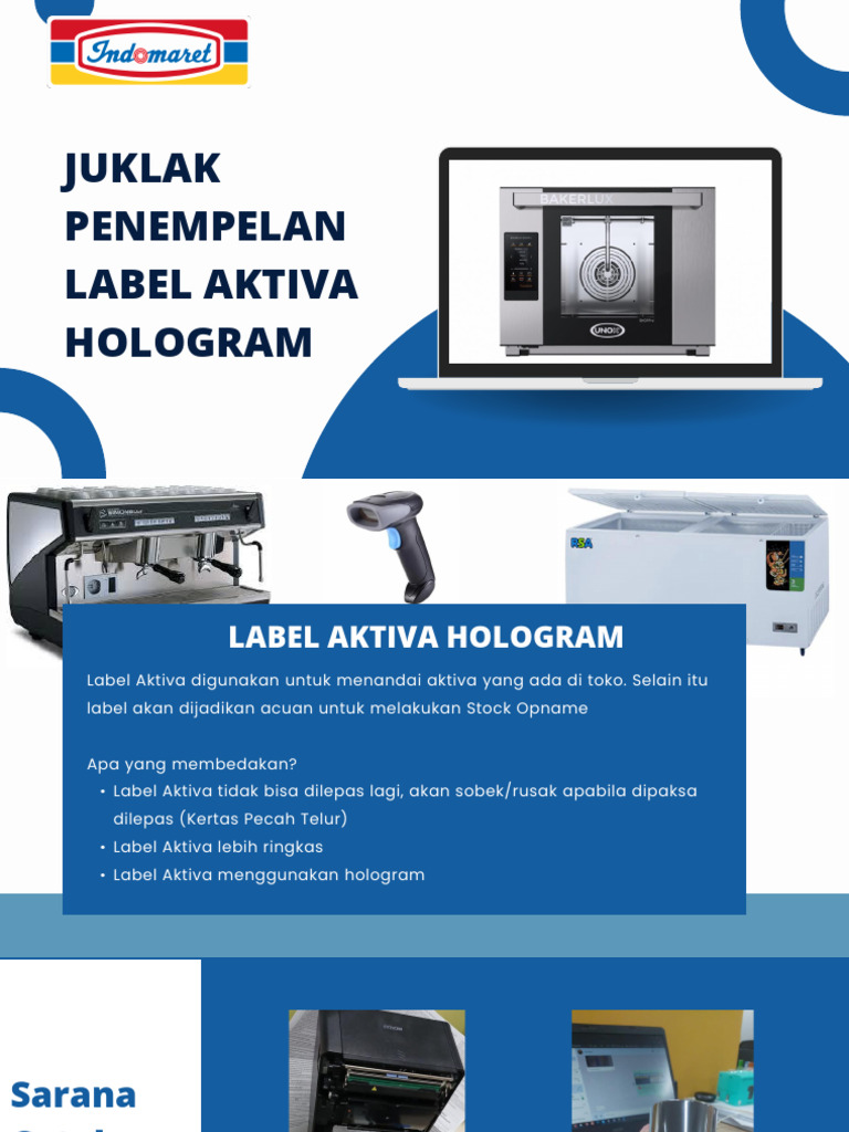 Juklak Penempelan Label Aktiva Hologram | PDF