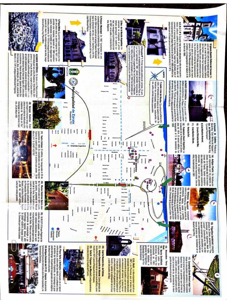 Mapa y Edificios de La Ciudad de Zarate | PDF