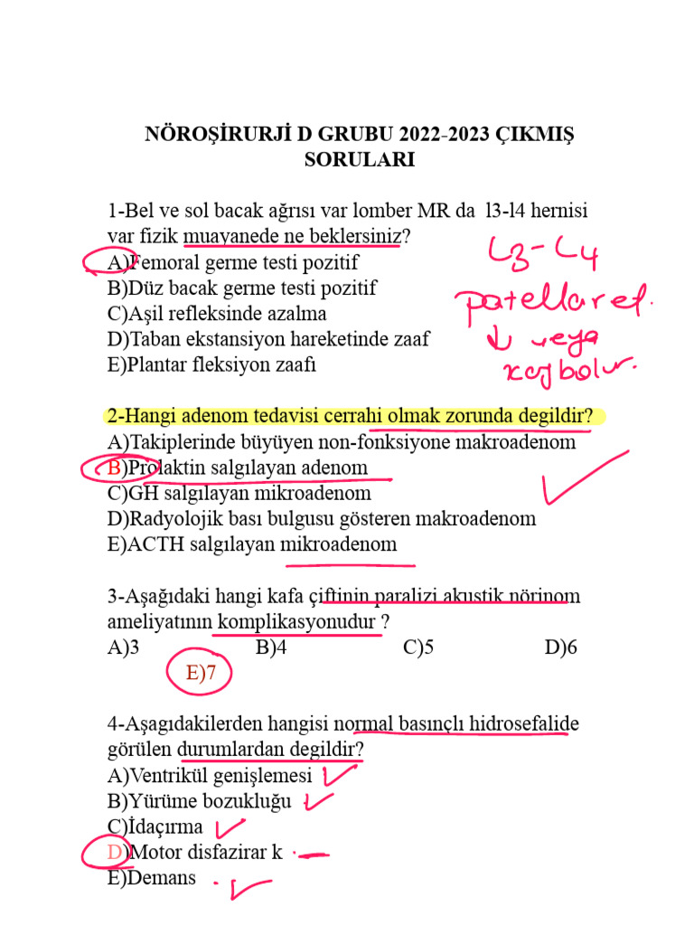 Patellaref: ÖRO Rurj D GRUBU 2022-2023 ÇIKMI Sorulari | PDF