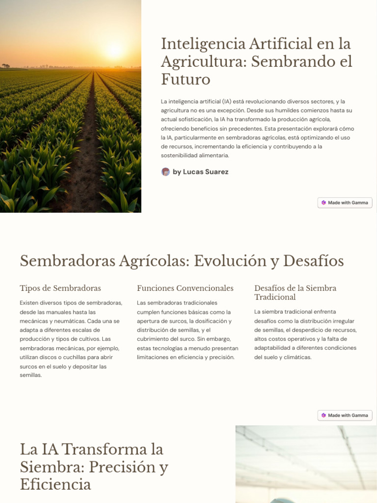 IA en Agricultura: Innovación en Siembra | PDF | Inteligencia ...