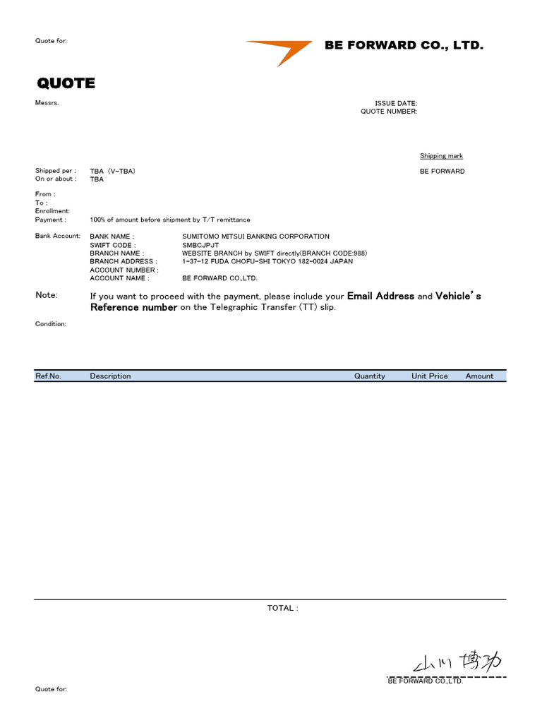 Quotation No.20250628001424 Ref No - BX516842 | PDF | Motor Vehicle ...