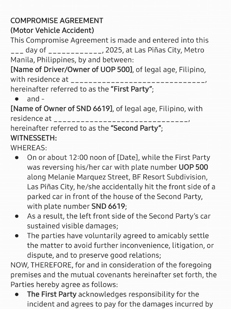 Compromise Agreement | PDF