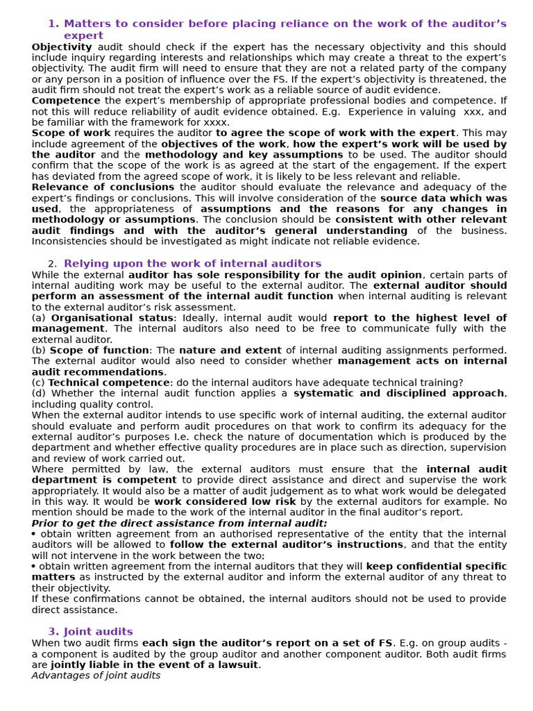 Aaa Notes | PDF | Audit | Internal Audit
