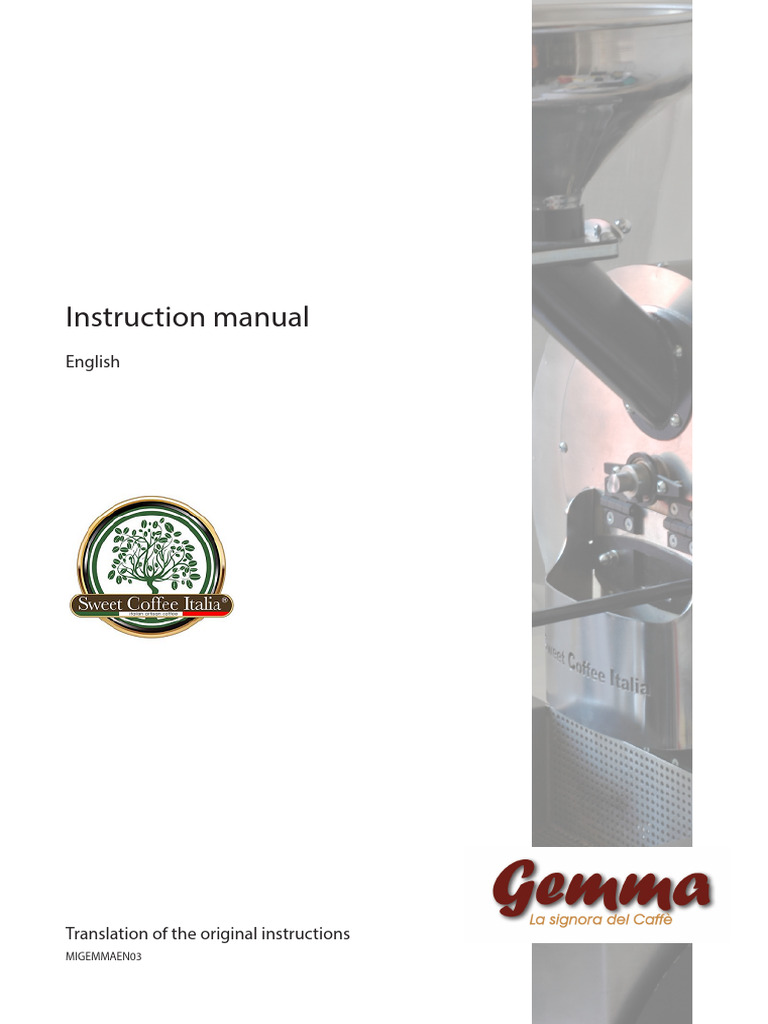 GEMMA Coffee Roaster User Manual | PDF | Coffee