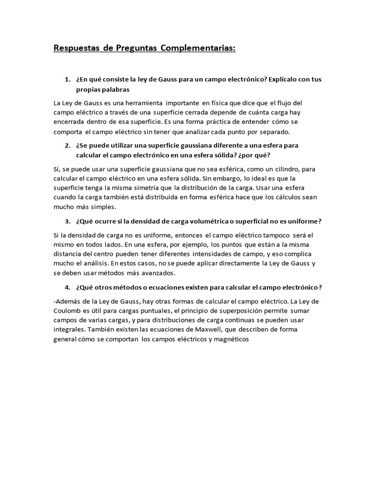 Lab2 - Preguntas Complementarias | PDF