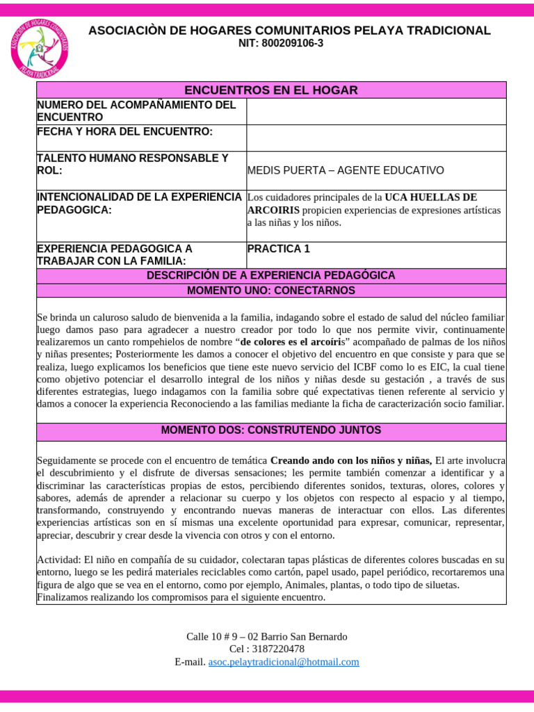 Encuentros en El Hogar - Medis - Mayo - Niños de 1 Años A 3 Años | PDF