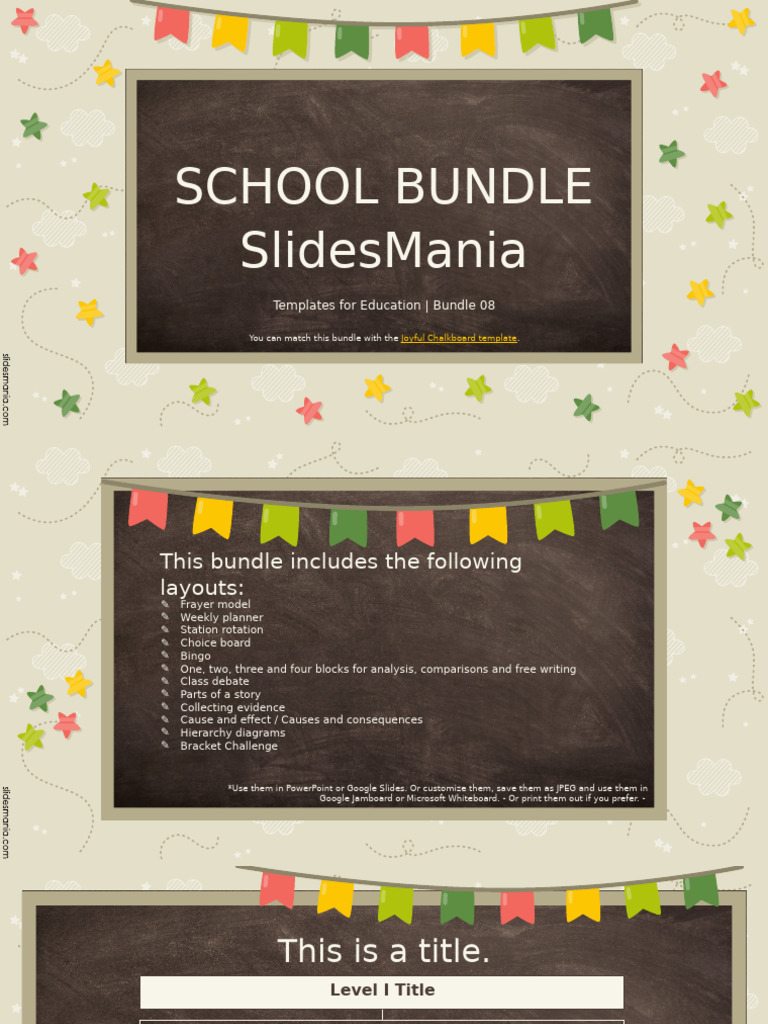 School Bundle 08 SlidesMania | PDF