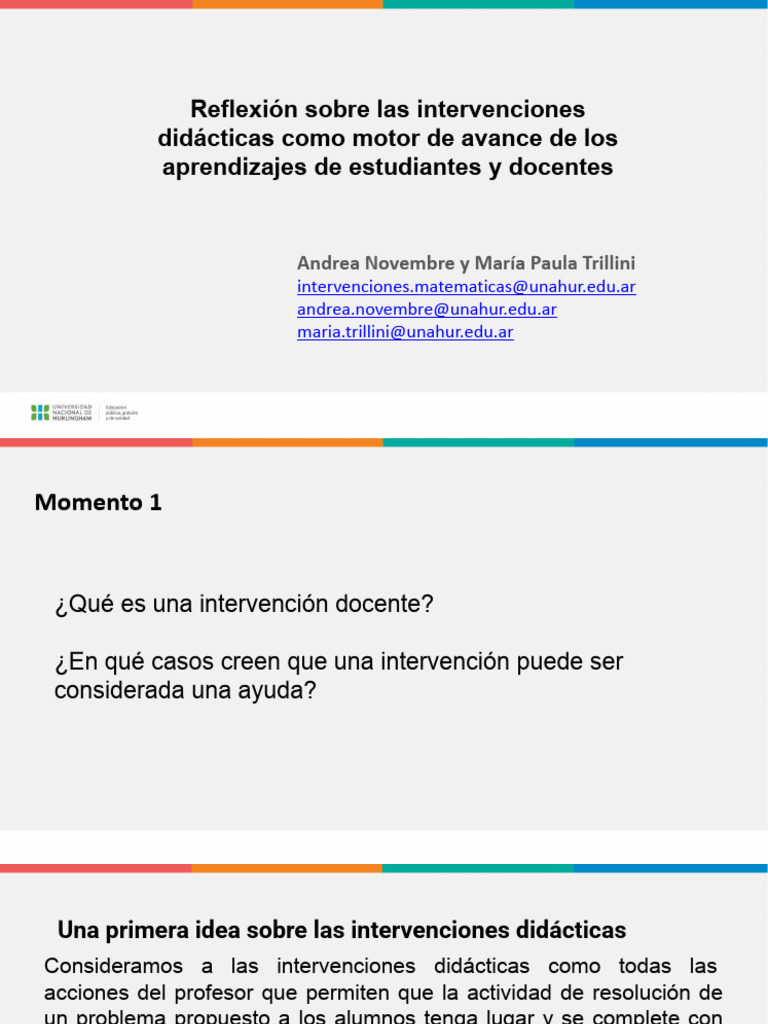 Intervenciones PBA 06-25 | PDF | Enseñando | Maestros
