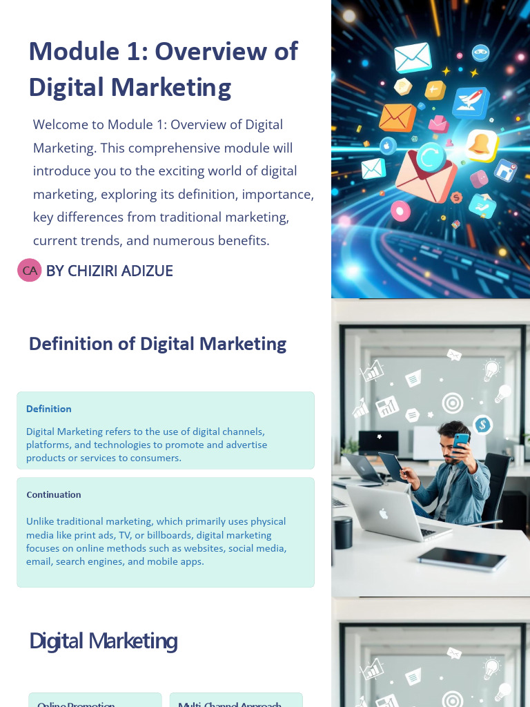 Module 1 To 4 Overview of Digital Marketing | PDF | Digital Marketing | Marketing