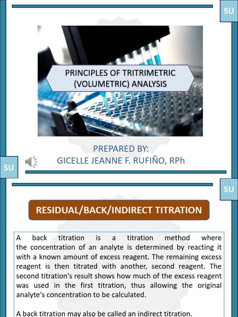 4 Finals Back Titration Vopp | PDF | Titration | Chemistry