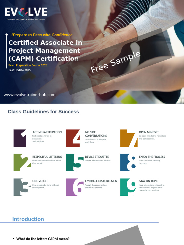 Certified Associate in Project Management (CAPM) Certification Free ...
