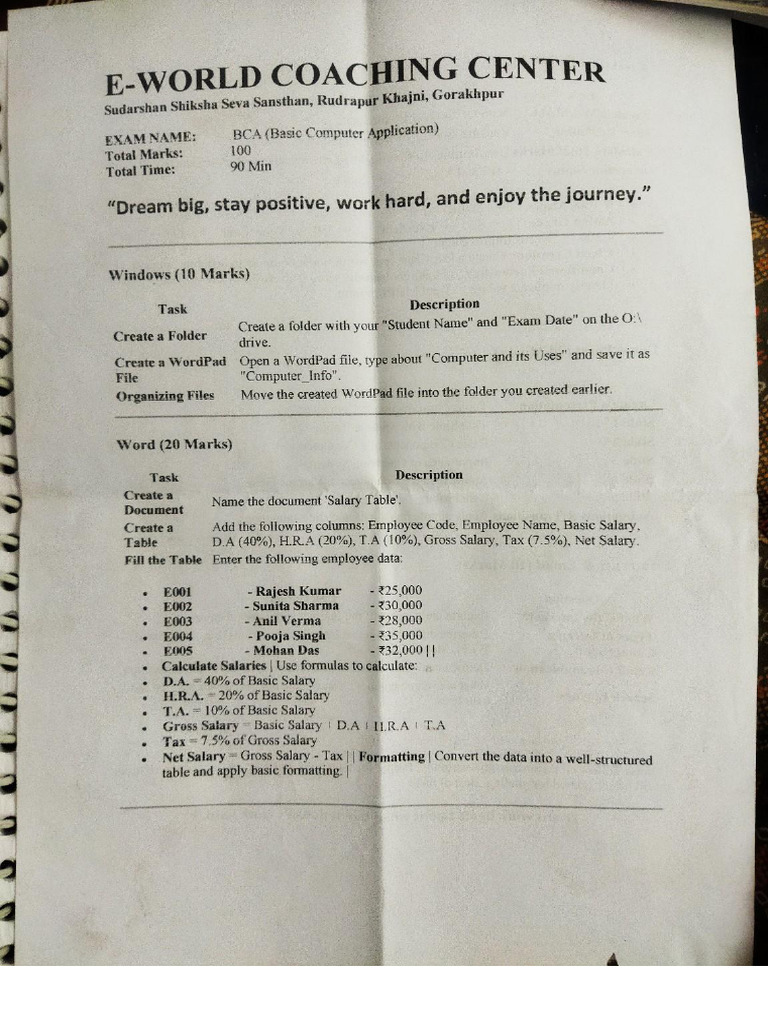 BCA Basic Computer Application | PDF