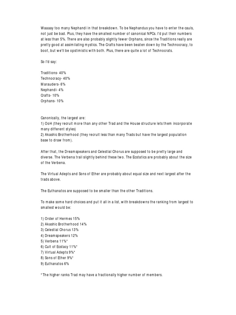 Waaaay Too Many Nephandi in That Breakdown | PDF | Tabletop Games | Sequel