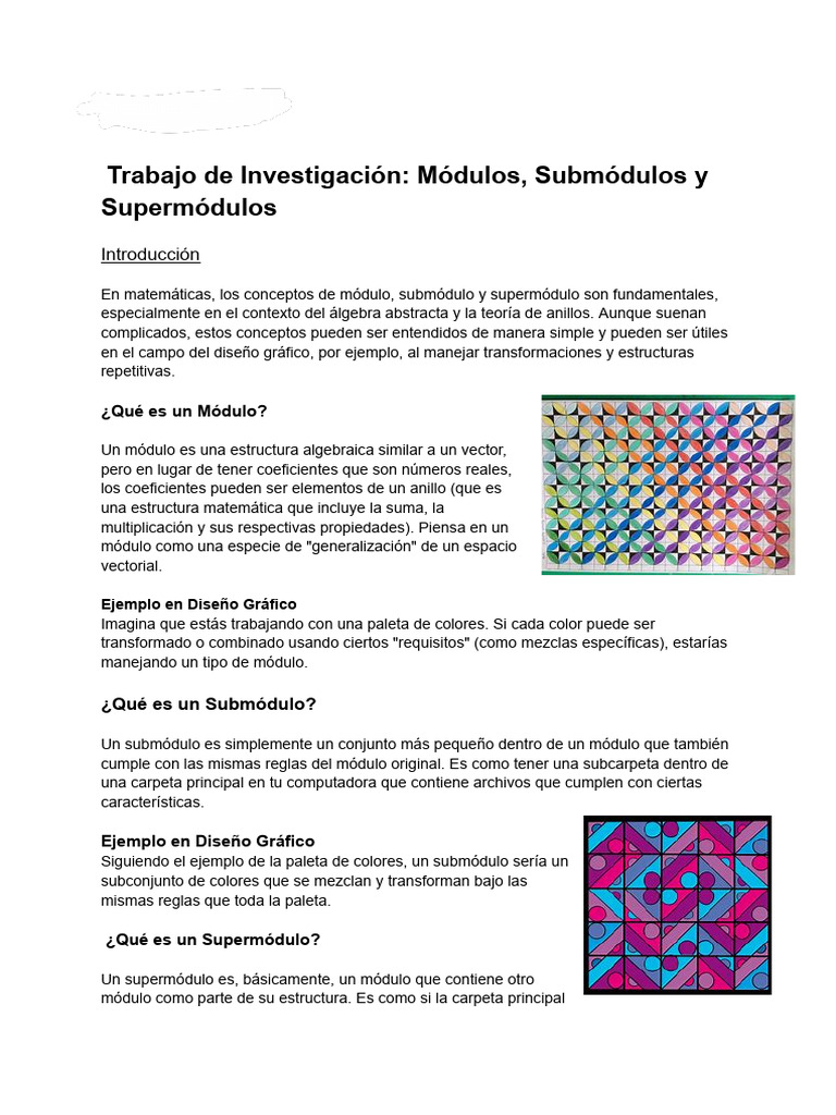 El Modulo | PDF | Módulo (Matemáticas) | Vector Euclidiano