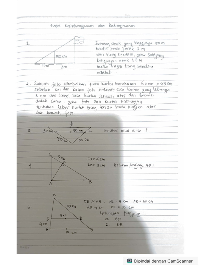 Materi Kesebangunan Kelas 9 | PDF