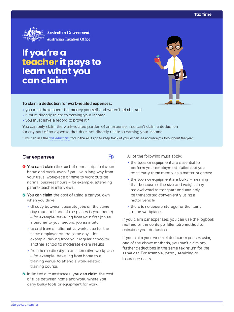 Teacher's Tax Time Toolkit | PDF | Tax Deduction | Expense