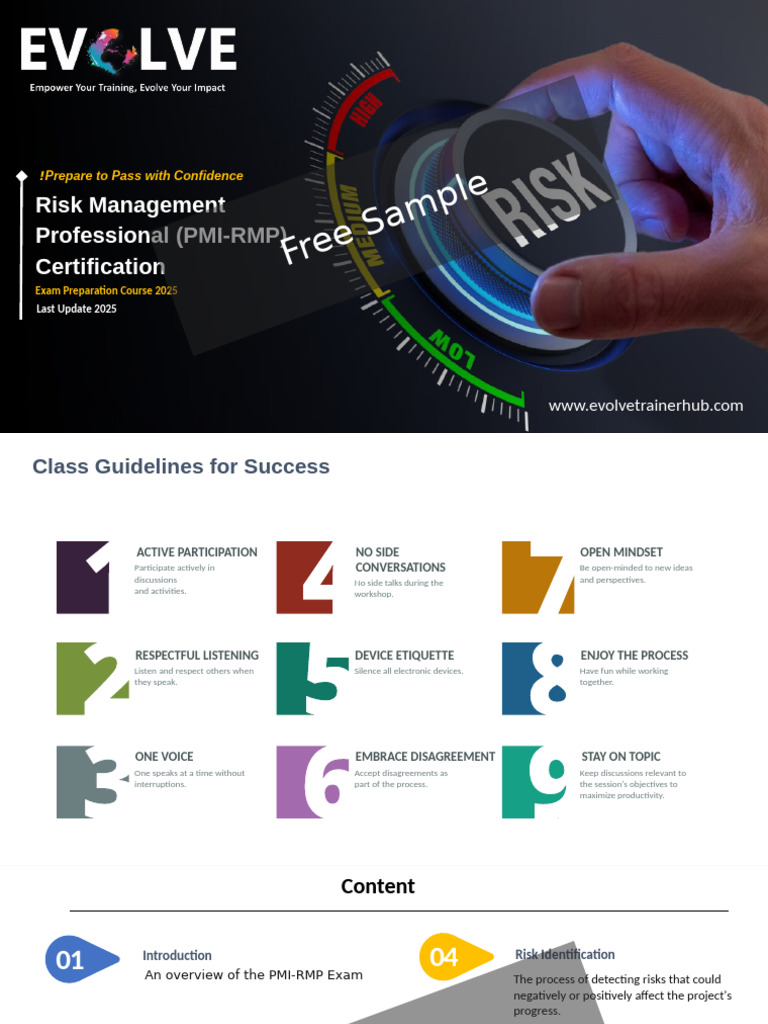 Risk Management Professional (PMI-RMP) Free Sample 2025 | PDF | Risk ...
