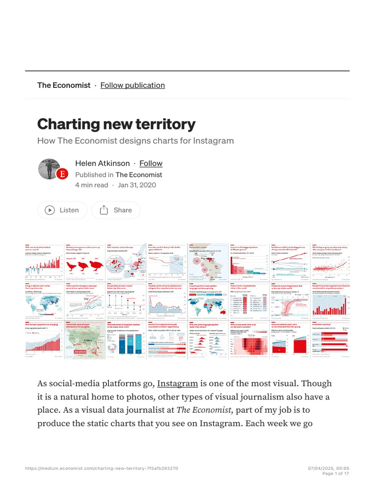 Charting New Territory. How The Economist Designs Charts For - by Helen ...