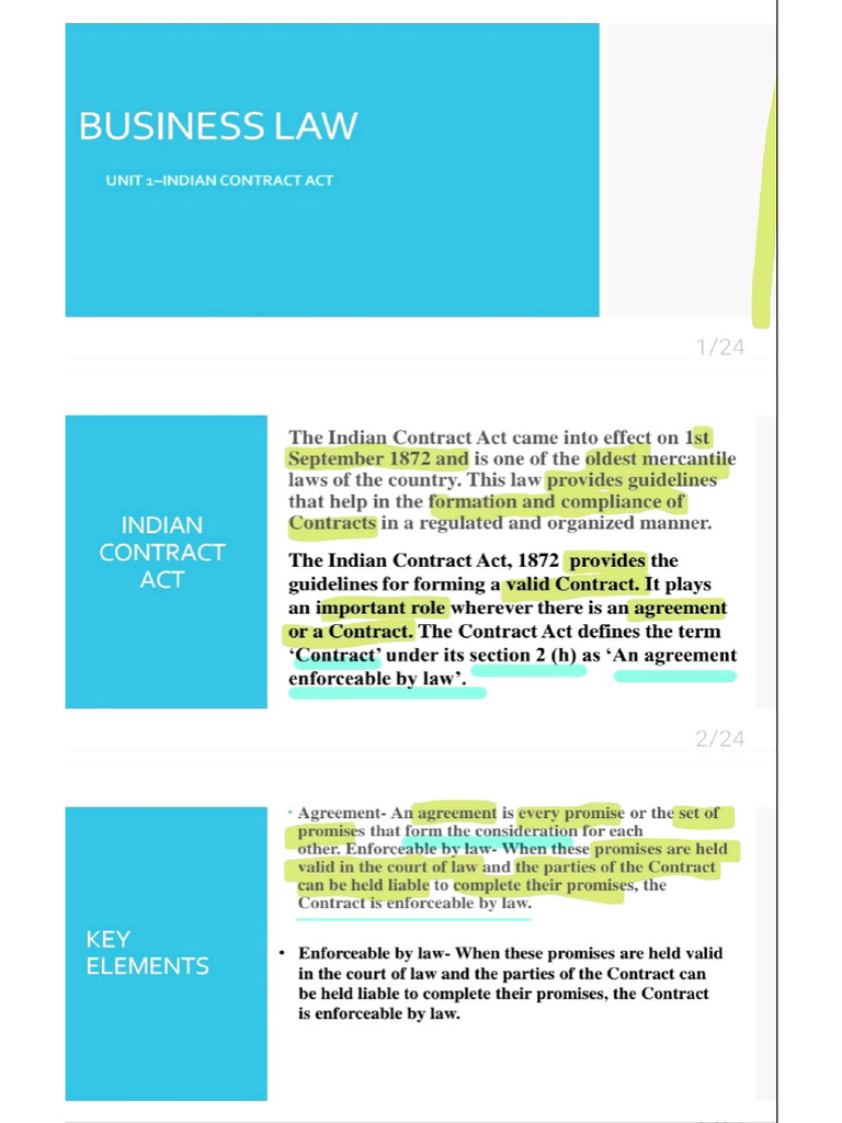 Business Law Unit 1 | PDF