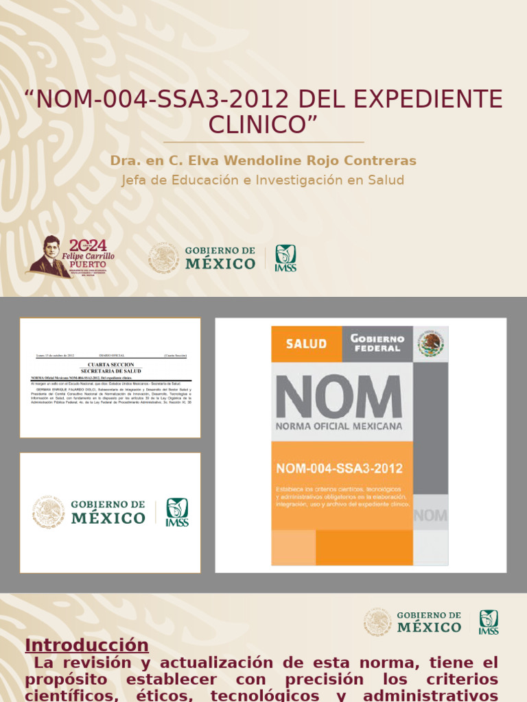 Expediente Clinico NOM 004 | PDF | Cuidado de la salud | Hospital