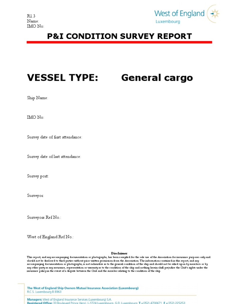 Bulk Carrier - General Cargo - Container Vessel Survey Report R1.3 Full ...