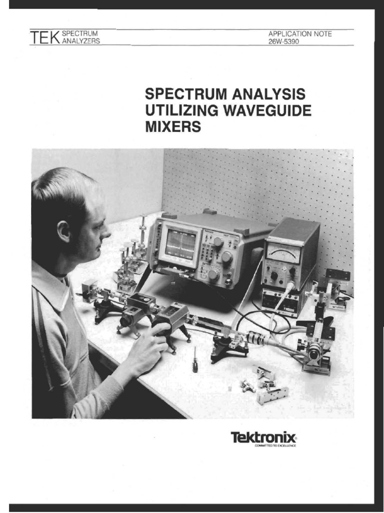 Analisis de Espectro Usando Mezcladores de Guia de Onda 26W-5390 | PDF | Bandwidth (Signal ...