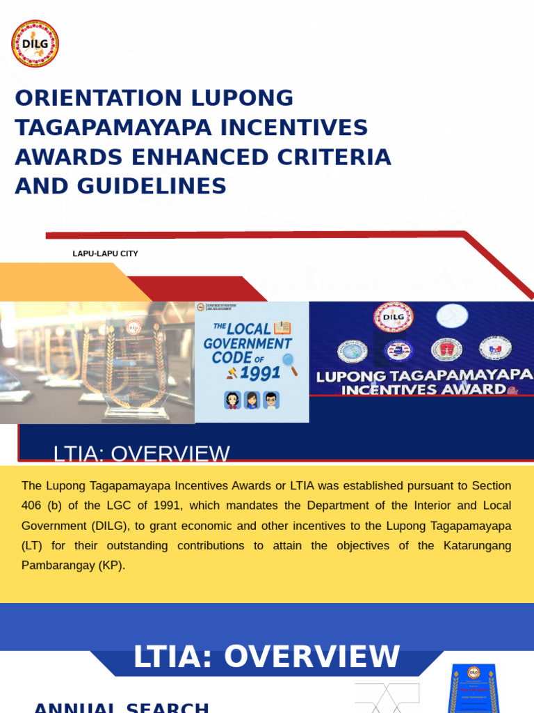 LTIA Guidelines and Indicators For Lupon - Updated | PDF | Government ...