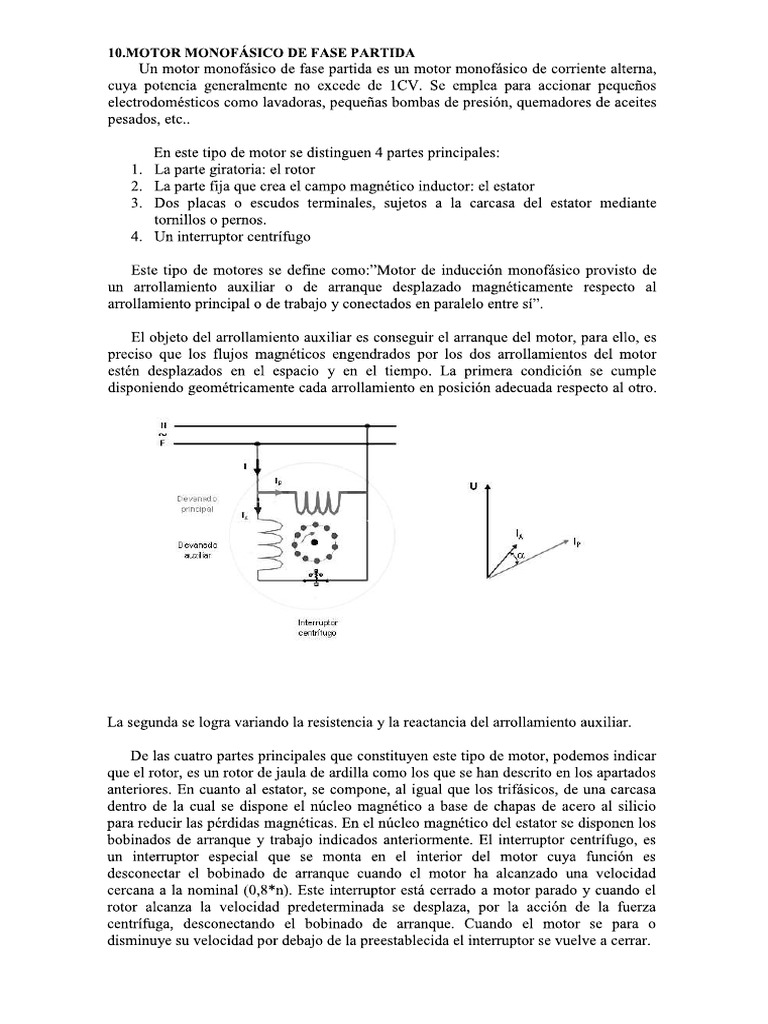 Motor Fase Partida | PDF