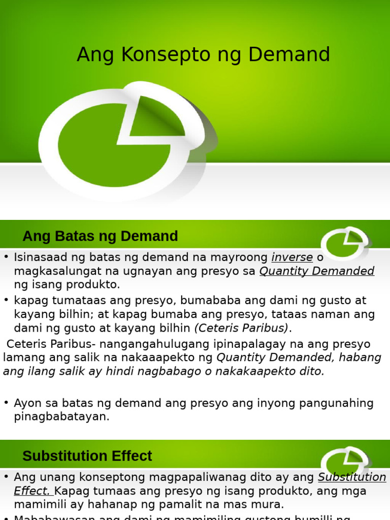 Ang Konsepto NG Demand | PDF