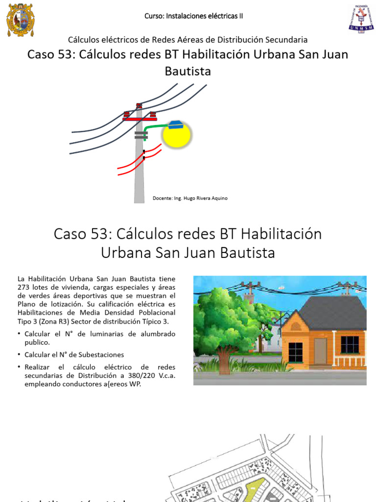 Caso 53 S14 Calculo Red BT Nro de Trafos | PDF | Luz de la calle | Encendiendo