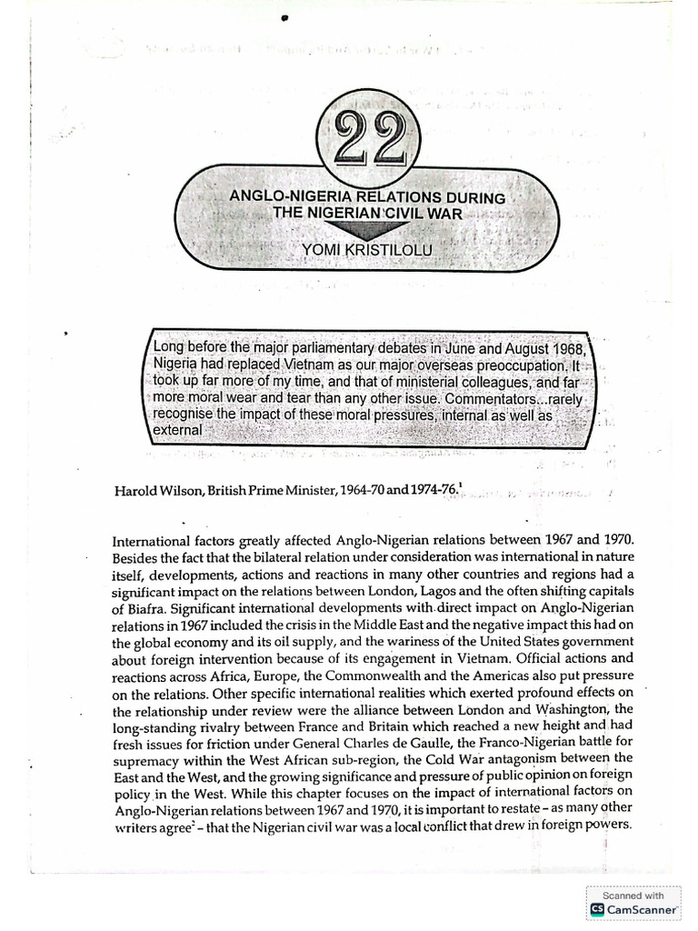 Anglo-Nigerian Relations 417 | PDF