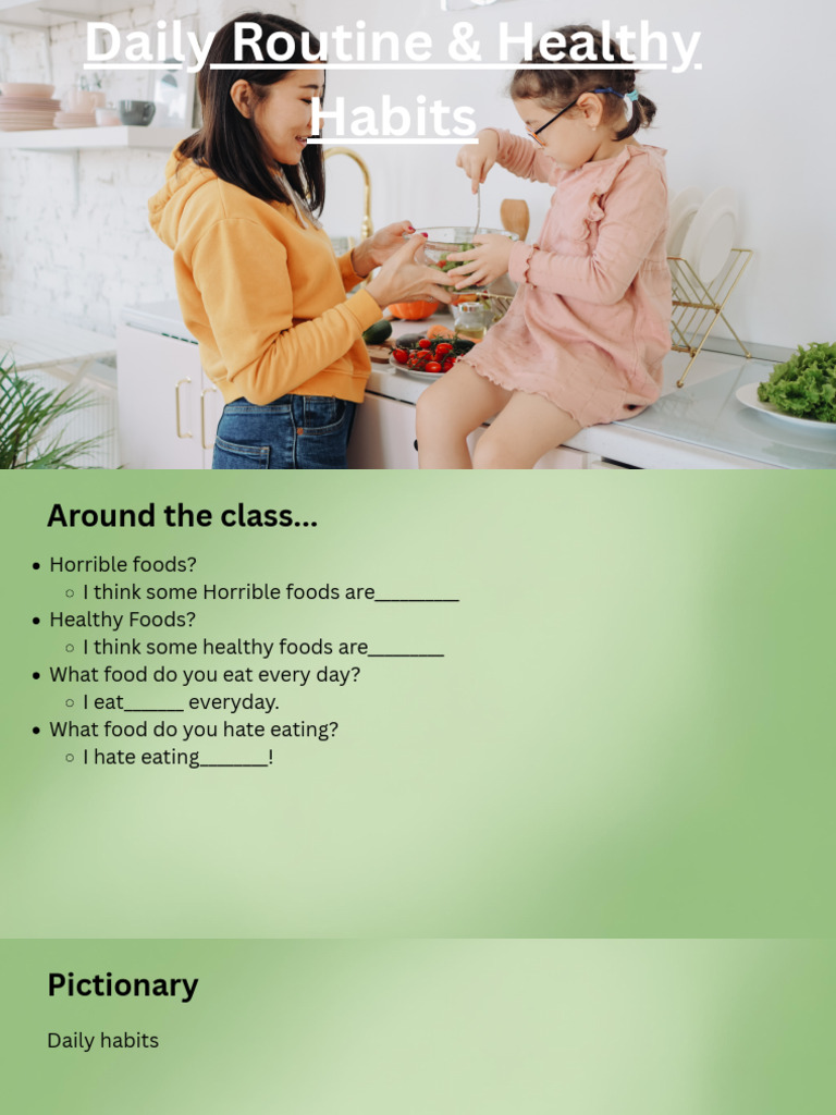 Daily Healthy Habits and Routines | PDF