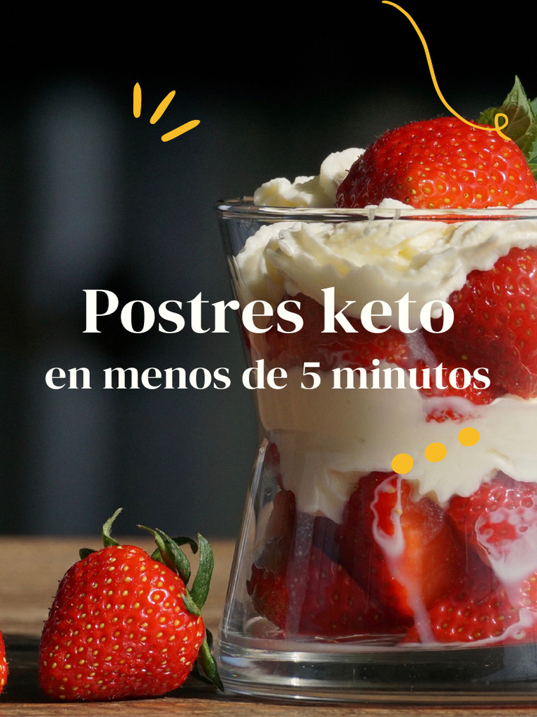 Postres Keto Rápidos y Fáciles | PDF | Postres | lactoso