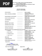 Front BSP School Camping 2025 Program | PDF | Girl Guiding And Girl ...