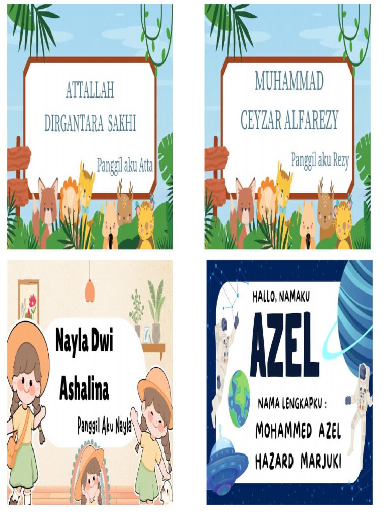 Name Tag Azel | PDF