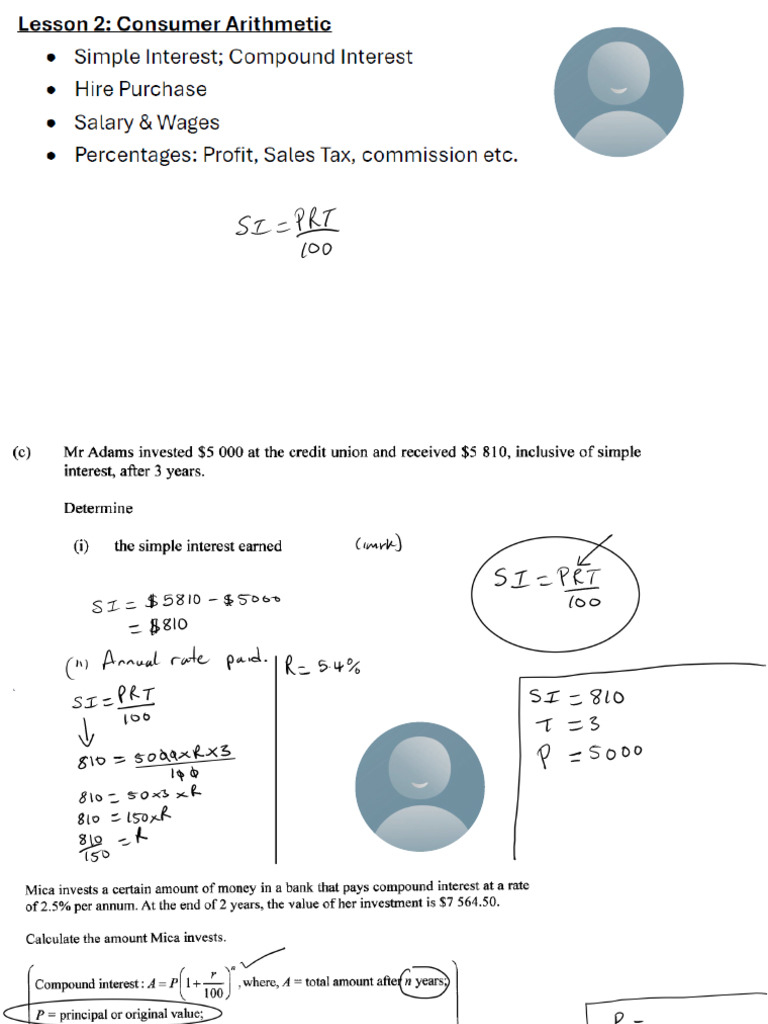 Consumer Arithmetic Revision | PDF