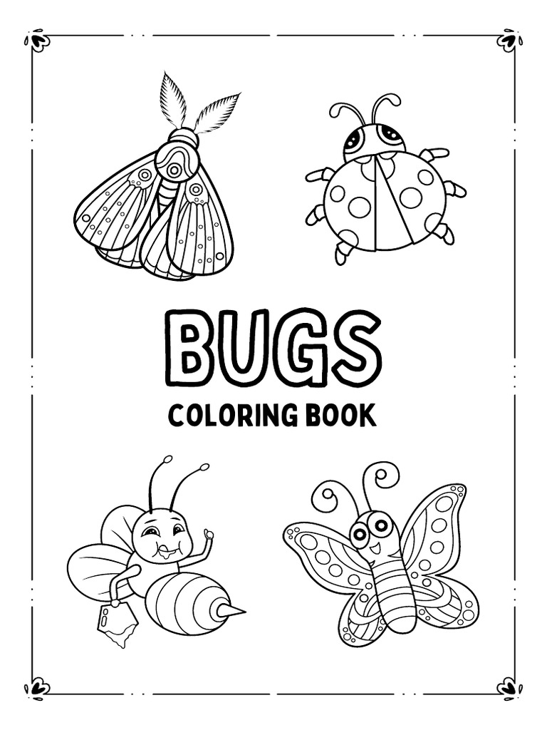 Bugs Coloring Book Worksheet | PDF