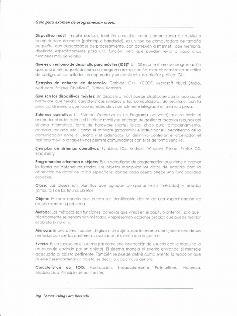 Guia Irvin Examen | PDF